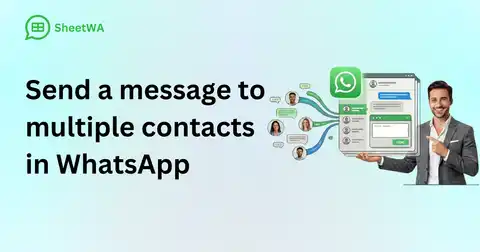 How to send a message to multiple contacts in WhatsApp
